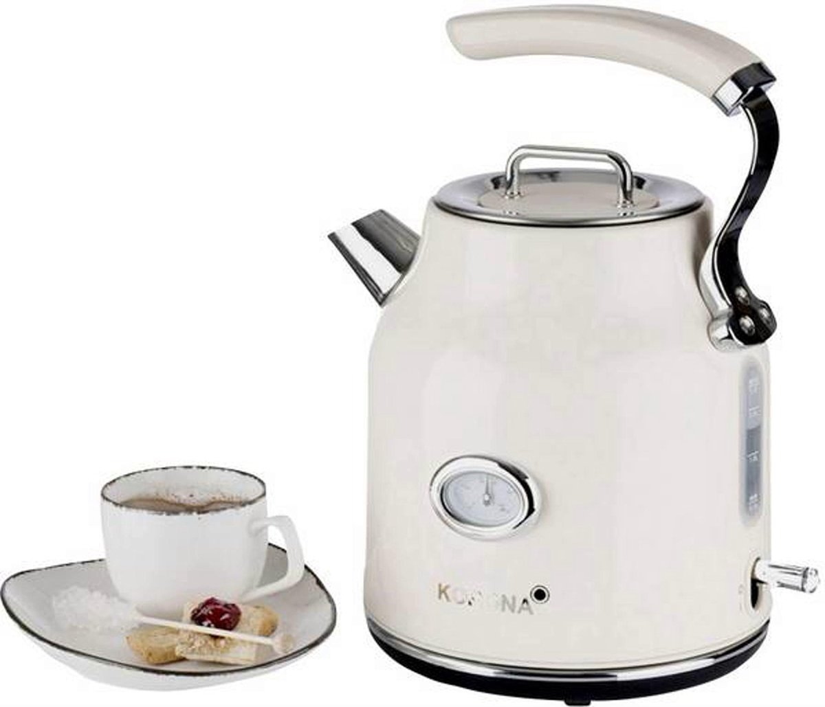 Retro waterkoker Korona créme - 1,7 liter inhoud | bol.com