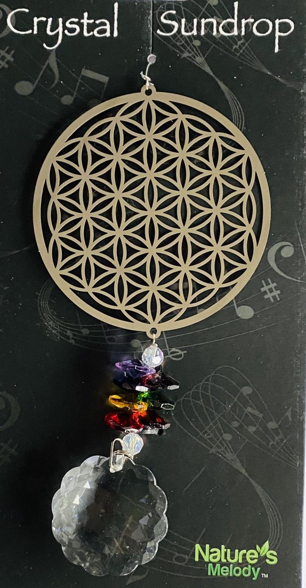 Spinner COSMO HANGER FLOUWER OF LIFE / LEVENSBLOEM 9.5 cm MET CRYSTAL ...