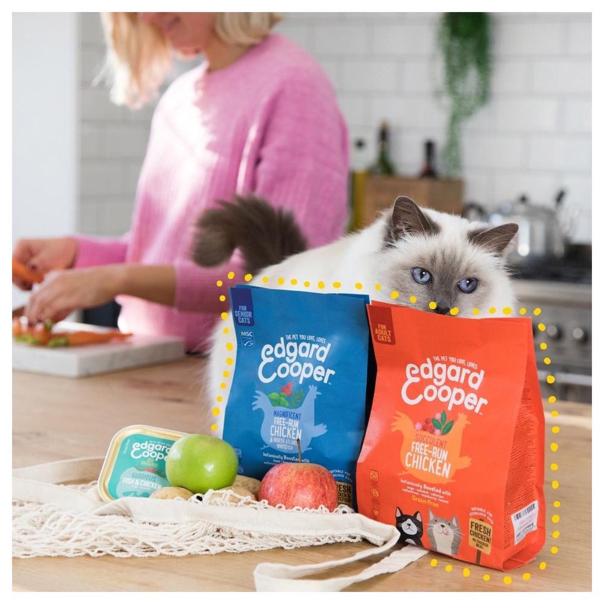 Edgard & Cooper Verse scharrelkip Brok - Voor volwassen katten ...
