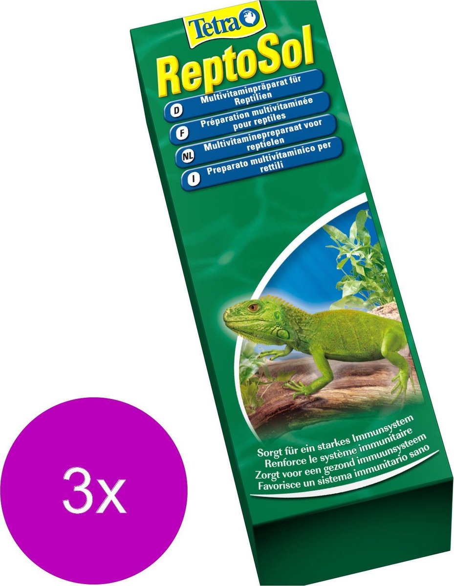 Tetra Fauna Reptisol - Supplement - 3 x 50 ml | bol