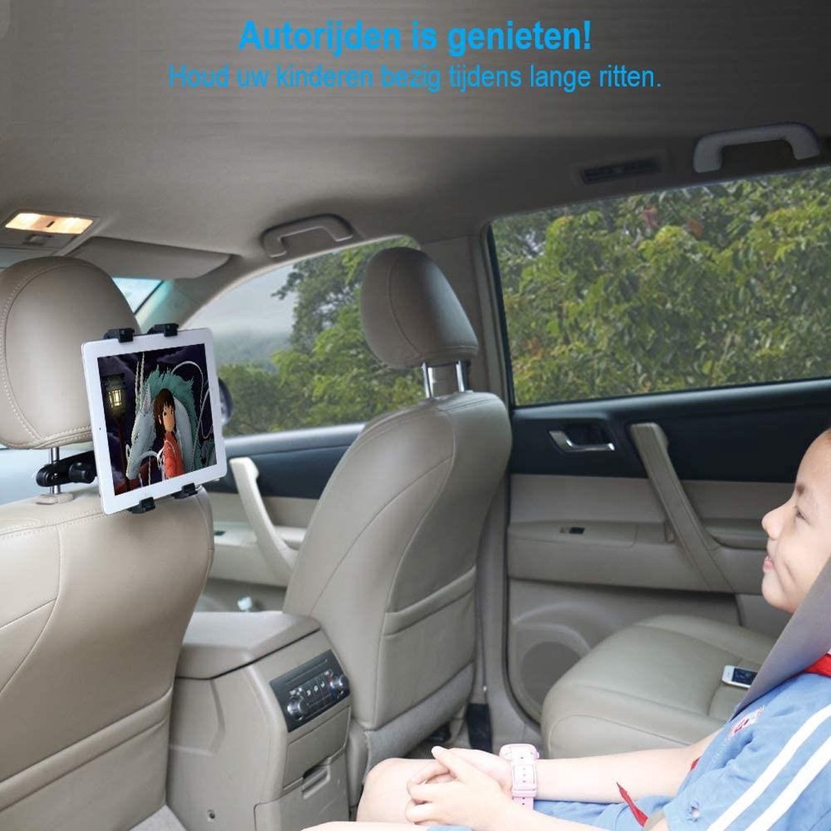 Tablethouder voor auto – Ipad hoofdsteun houder – NU INCL LUXE STYLUS ...
