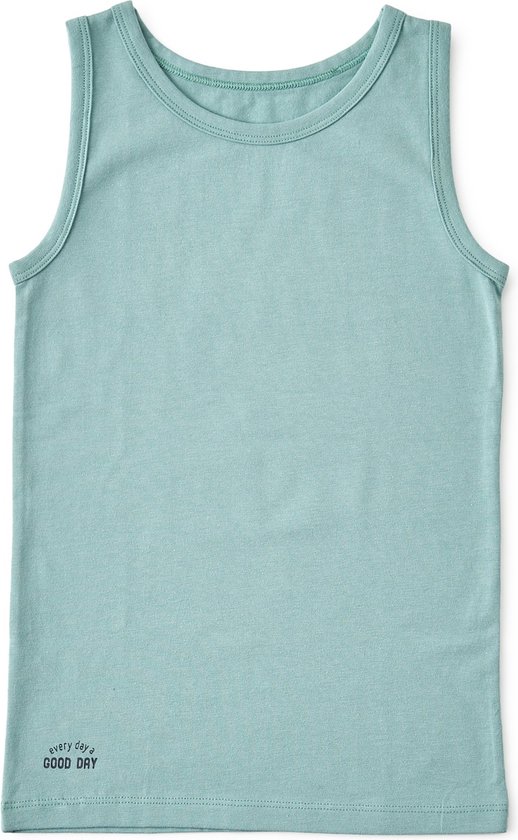 Little Label - tank top - faded green - maat: 98/104 - bio-katoen | bol.com