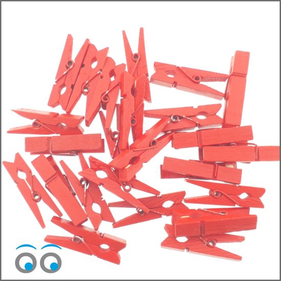 100 rode mini knijpers | bol.com