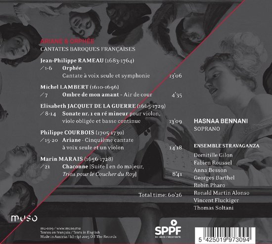 Hasnaa Bennani & Ensemble Stravaganza - Ariane & Orphée (French Baroque ...