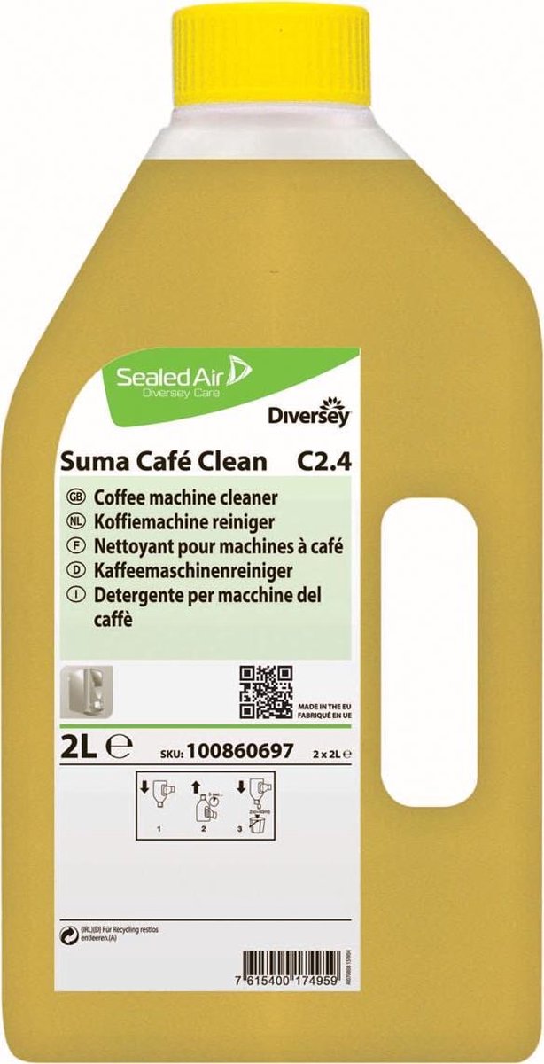 Diversey | Suma Cafe Clean C2.4 | 2 x 2 liter | bol