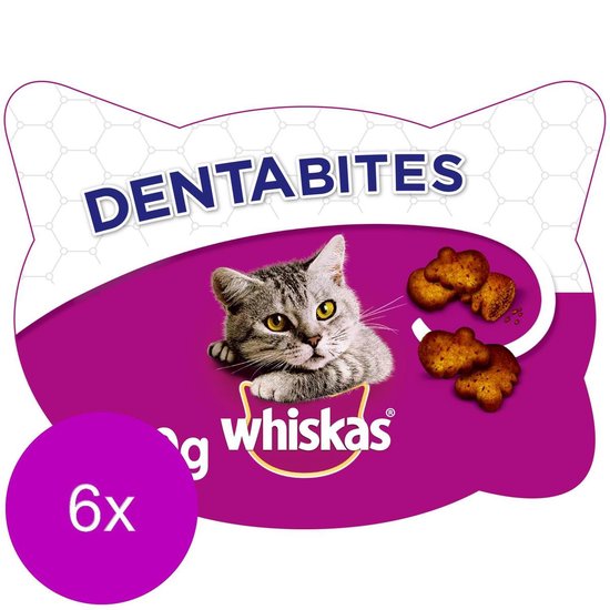 Whiskas Dentabites - Kattensnack - 6 x Dental 40 g | bol
