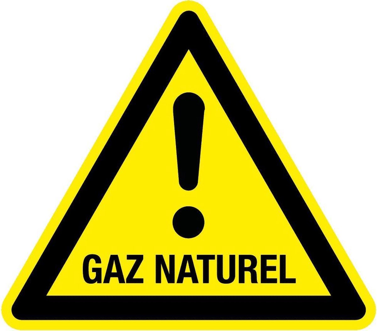 Waarschuwingssticker GAZ naturel 300 mm | bol.com