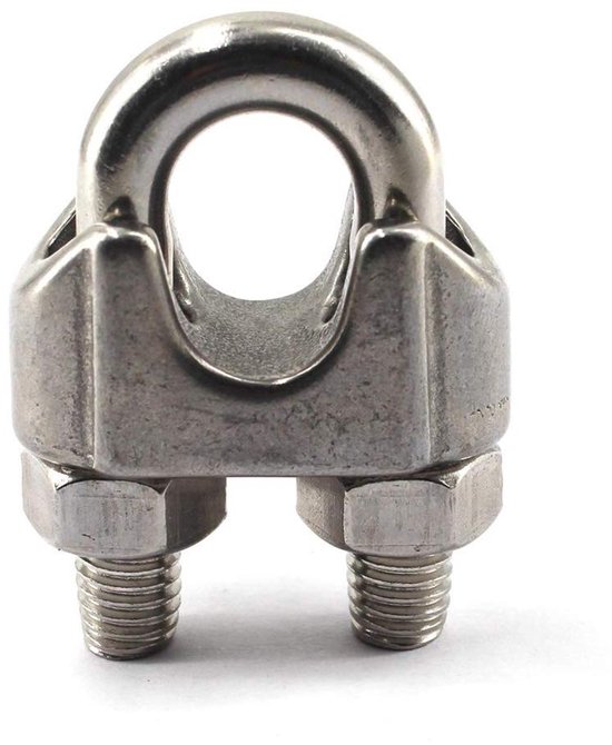 Allecto Plus - 304 roestvrij stalen kabelklem U boutsluiting - Pack van ...