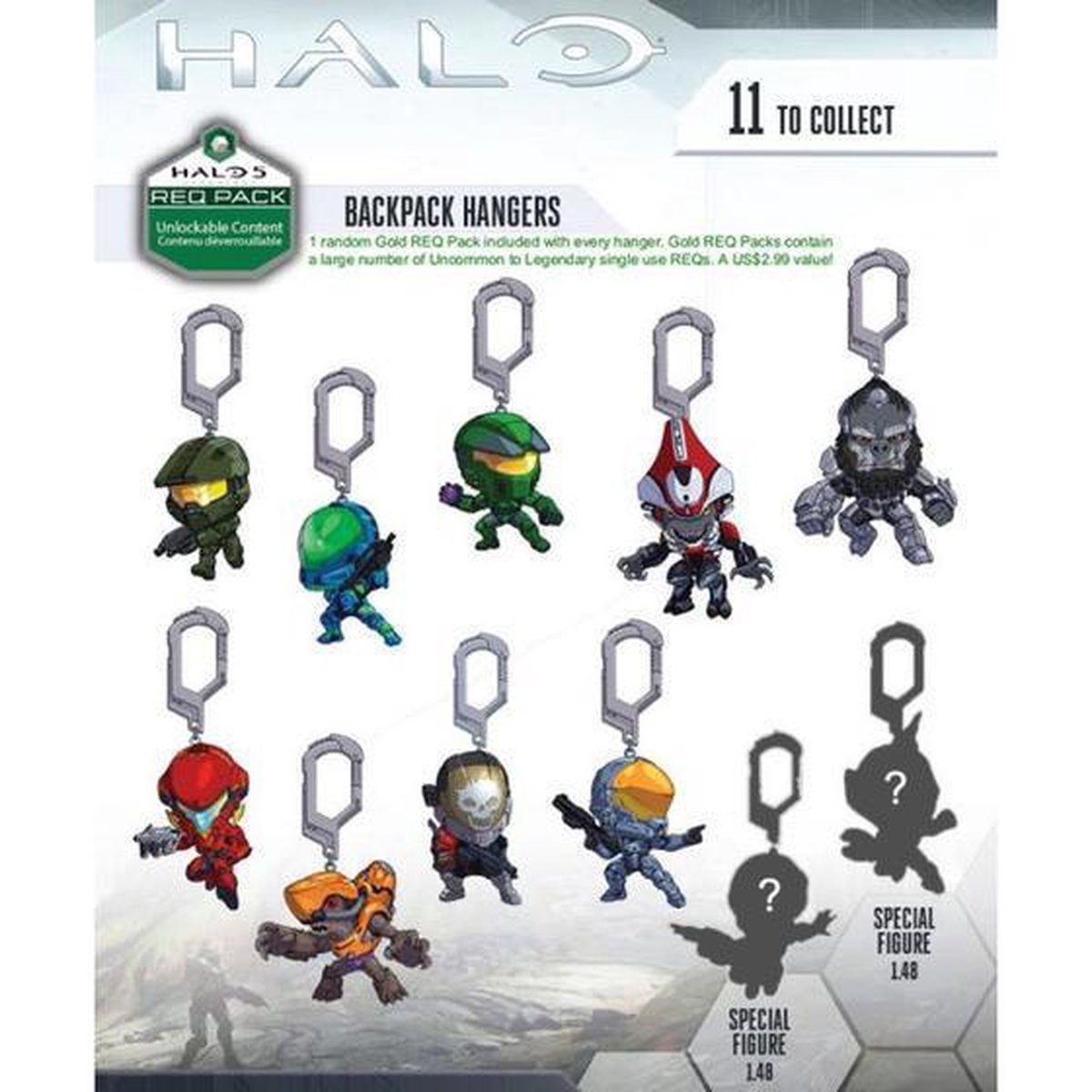 1 hanger Microsoft 343 Industries Halo Mystery Backpack Hanger | bol.com