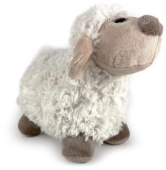 Pluche schaap 24cm met kraalogen | bol