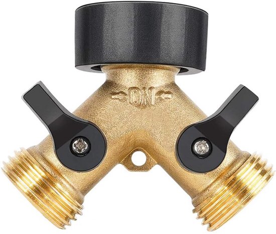 Y Stuk kraan splitter - Y Stuk Kraan - Y-stuk 3/4 - Slangkoppelingen - Kraan Splitter... | bol