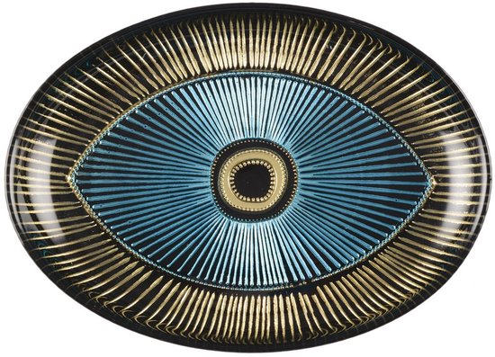 Aulica Ovale Oog-schaal – Goud – Glazen schaal – Chic design | bol