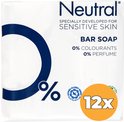 Neutral Zeep - Zonder parfum - Blok zeep - Gevoelige huid - 12 x 2 ...