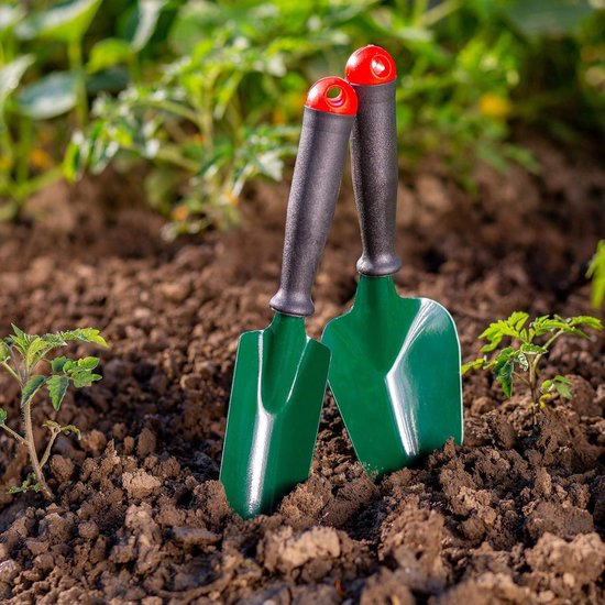Bloemplaat van metaal tuinschep met ergonomische handgreep van ...