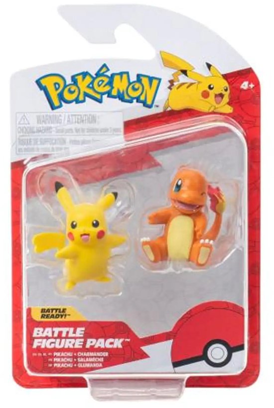Pokemon Battle Figure Set Pikachu Charmander 5 cm | bol