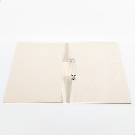 A5 ringmap in hout - MTX berk 3 mm - Houten map - Ringmap - Staand ...