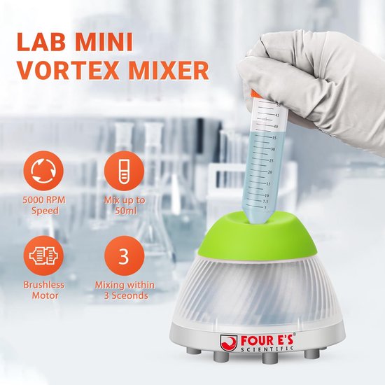 RFWR® Vortex Mixer 5000 RPM - Kleurmenger voor Laboratorium en ...