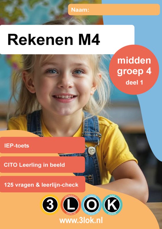 Toetsboek Rekenen midden groep 4 – groep 4 - CITO - Leerling in beeld - IEP - toets -... | bol