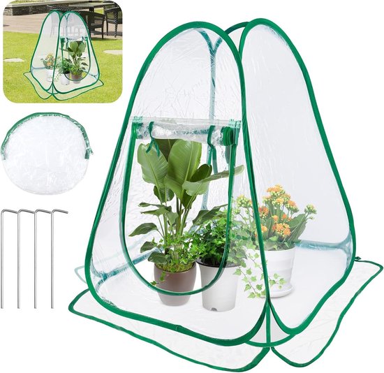 Mini-broeikas van pvc transparant - kleine tuinkas voor buitenplanten ...