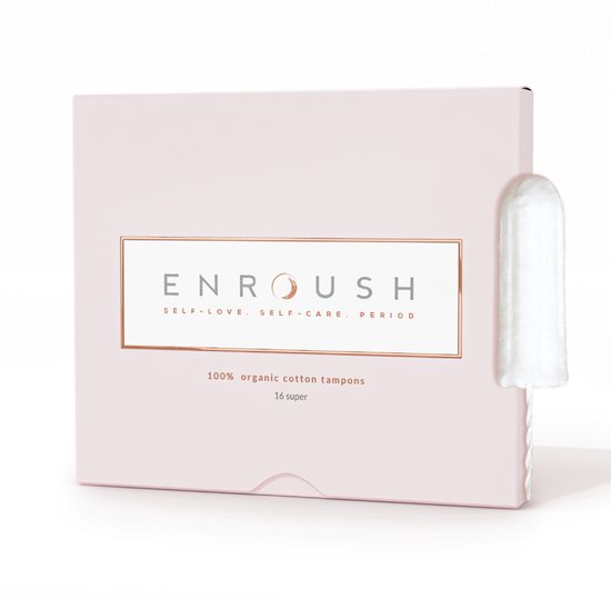 Enroush - Normale Tampons - Biologisch Katoen - Gemiddelde Absorptie ...