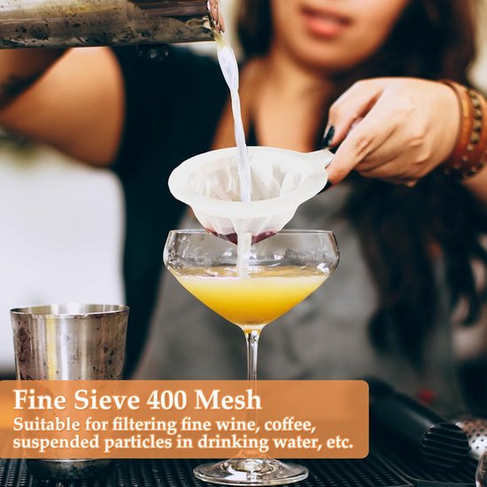 Fijne Zeef Met Handvat - Nylon Keuken Zeef - 100 Mesh | bol