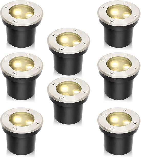 12 Stuks Grondspots LED voor buiten - IP65 Waterdicht - 3 Watt 300 ...