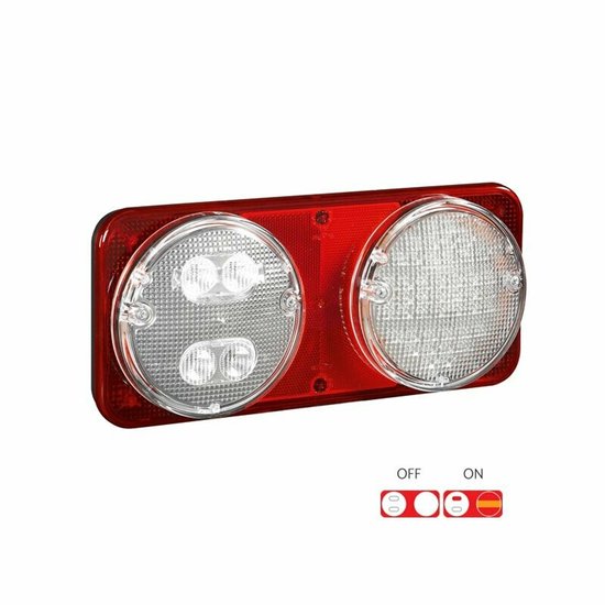 Achterlicht - SIM - 3165 Helder - Rechts - 34cm - Helder ...
