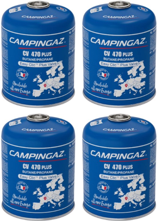 Campingaz CV470 Plus cartridge - 4 stuks - kliksysteem - 450 gram ...
