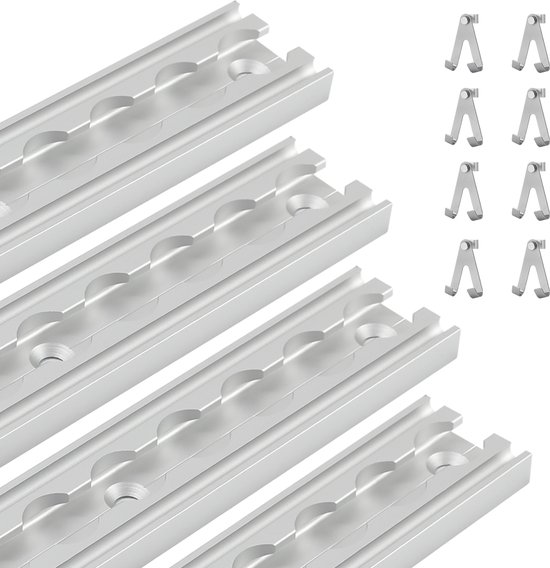 4 x Vliegtuigrail aluminium rail, Transportvergrendeling, voor het ...