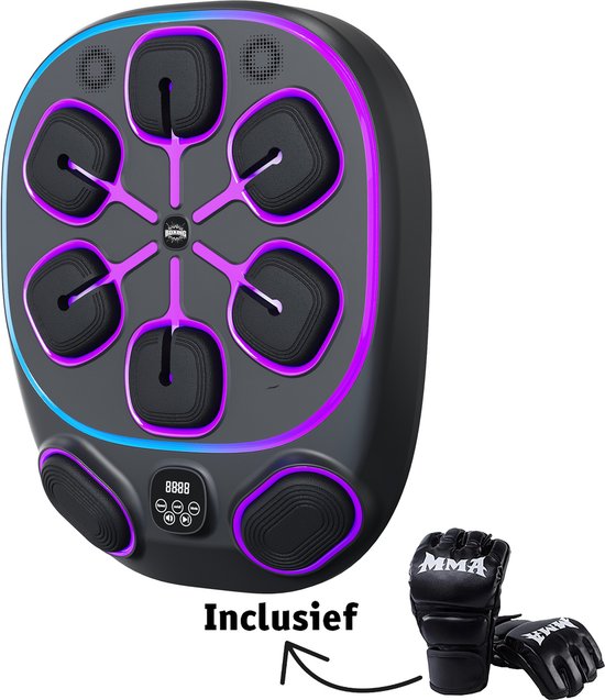 D-essentials® Boxing Machine 2.0 - Bokszak - Boksbal - Met handschoenen ...