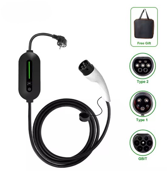 EV MONKEY mobiele oplader 3,5kw type 2 | bol