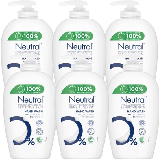 Neutral Handzeep – Sensitive Skin 6x250 ml - Voordeelverpakking | bol
