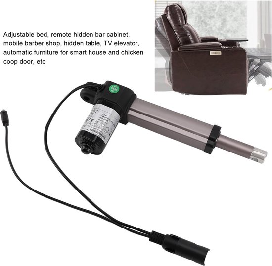 Electric Bench Push Rod - DC 24V - 4 Inch Stroke - Electric Linear ...