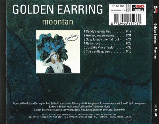 Golden Earring Moontan - CD album met Radar Love - 1973 | bol
