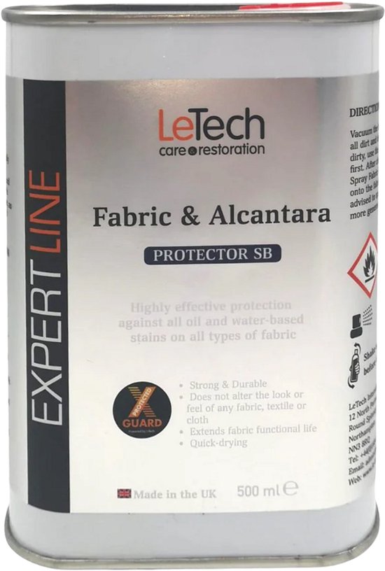 LeTech Fabric & Alcantara Protector Solvent Based - Stof en Alcantara ...
