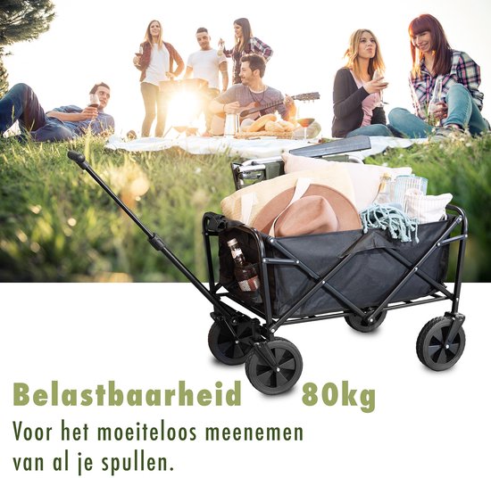 909 Outdoor Bolderkar - Opvouwbaar - Max laadvermogen 80 KG ...