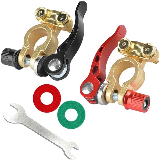 Battery Clamps, 12 V, Pack of 2 Battery, Separation Tool, Positive and ...