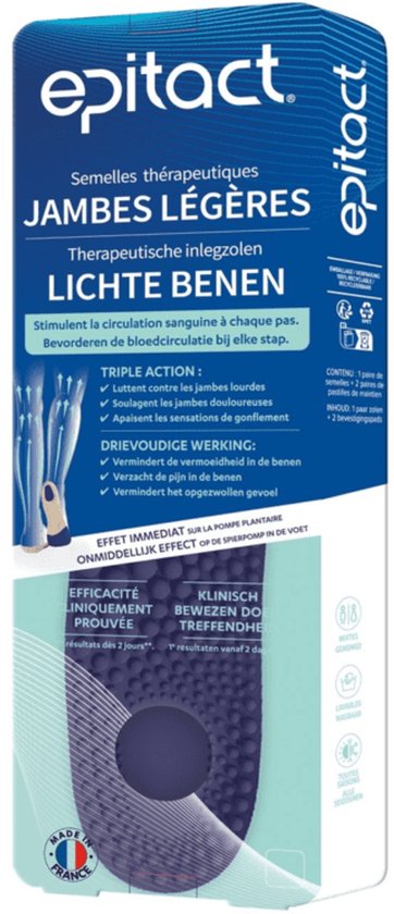 Semelles intérieures thérapeutiques Epitact jambes légères 44 | bol