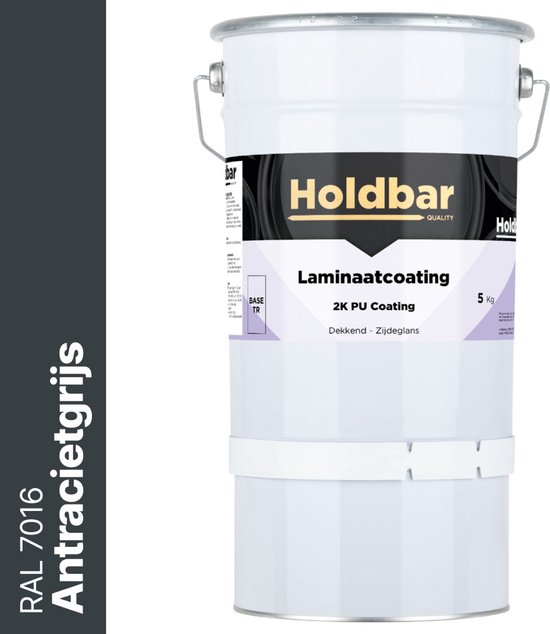 Holdbar Laminaatcoating Antracietgrijs (RAL 7016) 5 Kg - Laminaat Verf ...
