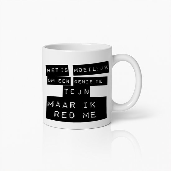 330ml Inspirerende Nederlandse Quote Mok – "Het Is Moeilijk Om Een ...
