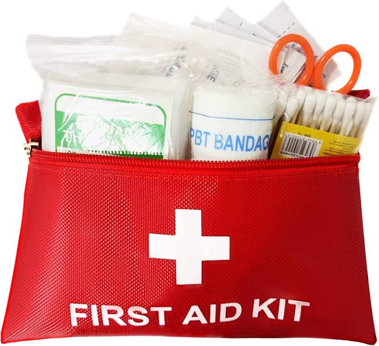 EHBO Set met 94 Onderdelen - Mini Eerste Hulp Kit - Voor Thuis, Auto ...