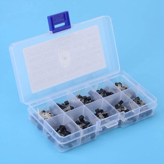JGS Premium - 200 stuks NPN PNP Power Transistor Assortiment met 10 ...
