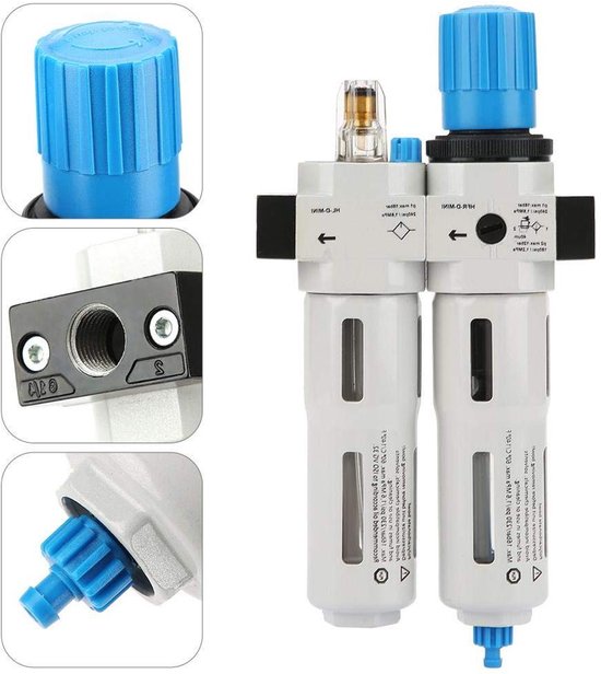 JGS Premium - Compressed Air Regulator met Olie Mist Filter en ...