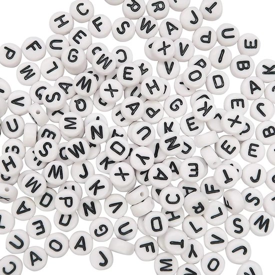 Letter Kralen Set, 500 Acryl Alfabet Kralen voor Sieraden Maken | bol
