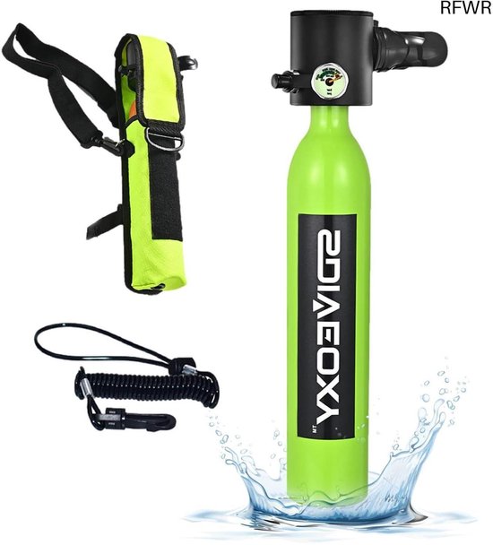 RFWR® Mini Duikfles 0,5 Liter voor Onderwaterademing - Zuurstoftank tot ...