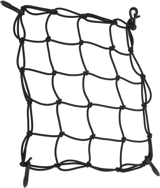 Zeynomax - Bungee net voor kayak, mesh design, zwart, rekbaar nylon met ...