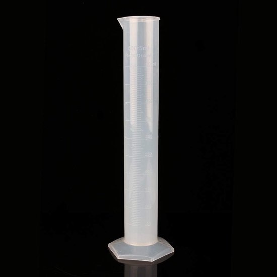 Éprouvette graduée en plastique - 500 ml - Éprouvette jetable - Tube à ...