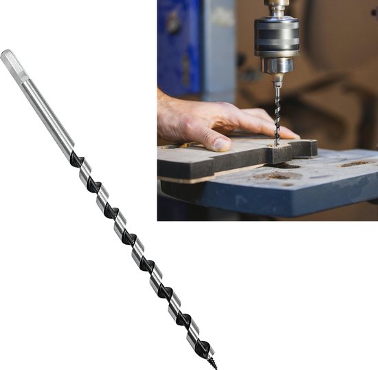 Gatenboor voor hout, lange boor met zeskantige schacht, geschikt voor ...