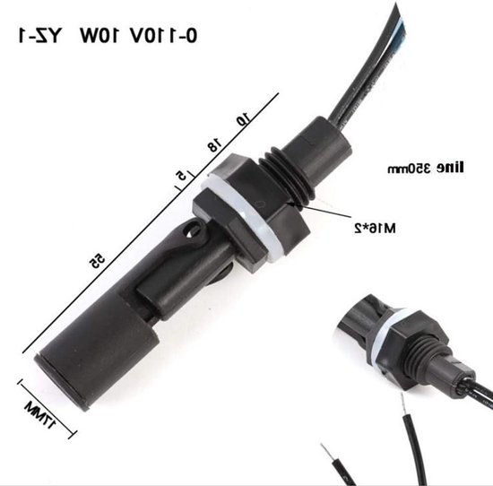 Allecto Premium - Zijmontage waterniveau sensor controller met 10 Watt ...