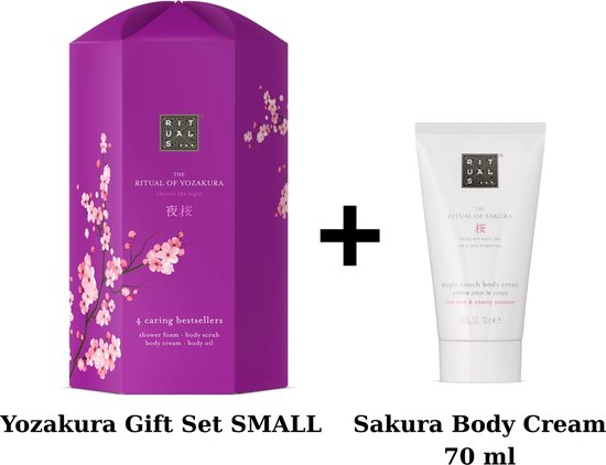 Rituals of Yozakura Gift Set Small + Sakura Body Cream 70 ml + Gift Bag ...